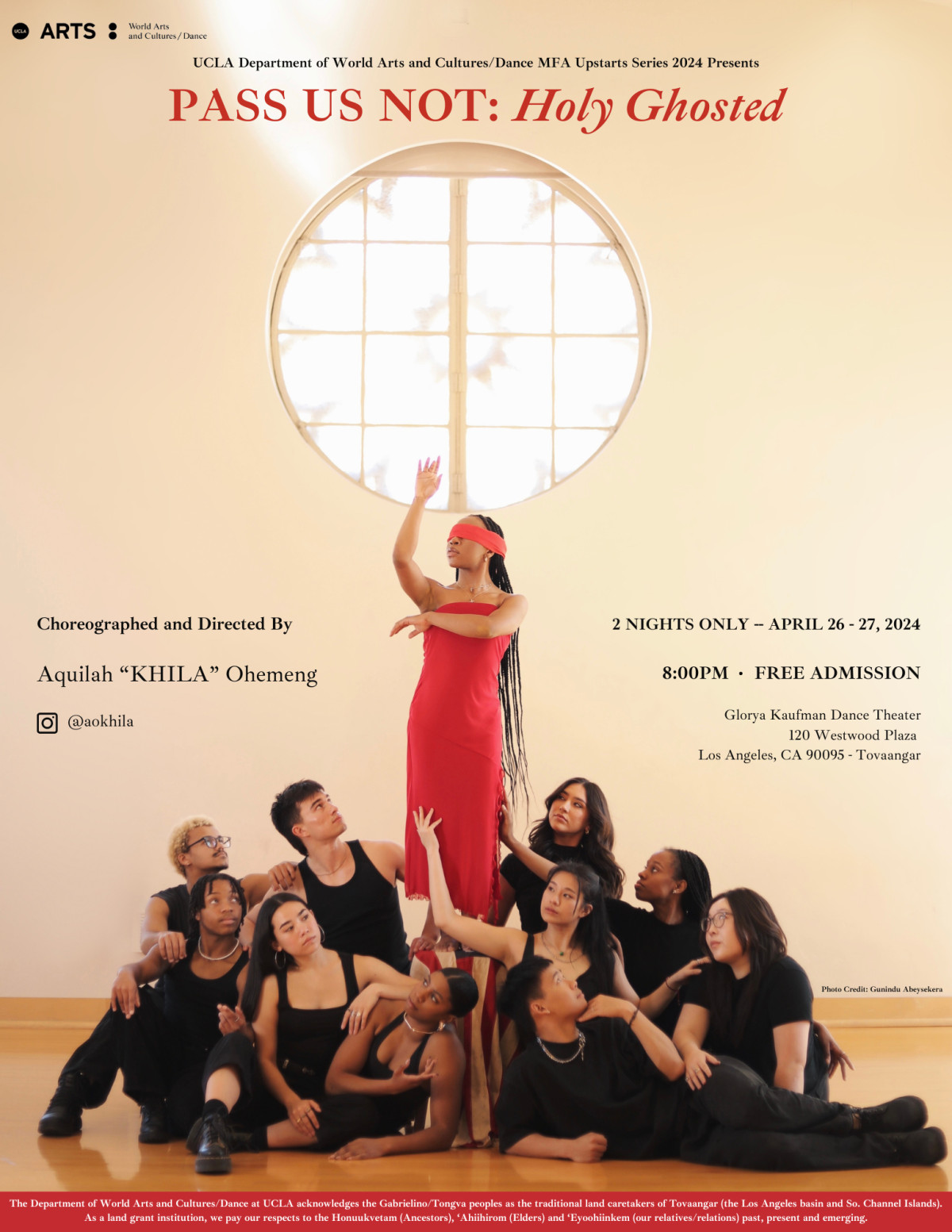 MFA Upstarts Series 2024 presents PASS US NOT: Holy Ghosted • UCLA World Arts and Cultures/Dance